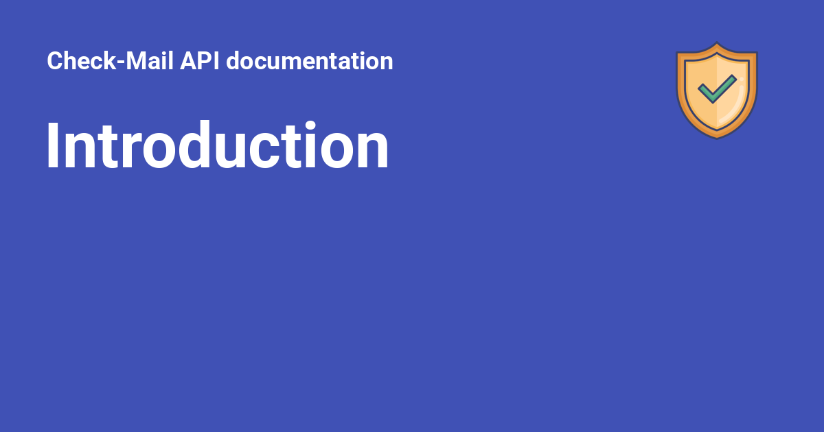 Check-Mail API documentation